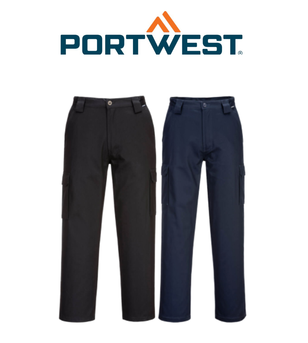 Portwest Mens Prime Mover Lightweight Cargo Pants Comfortable Work Saf ...